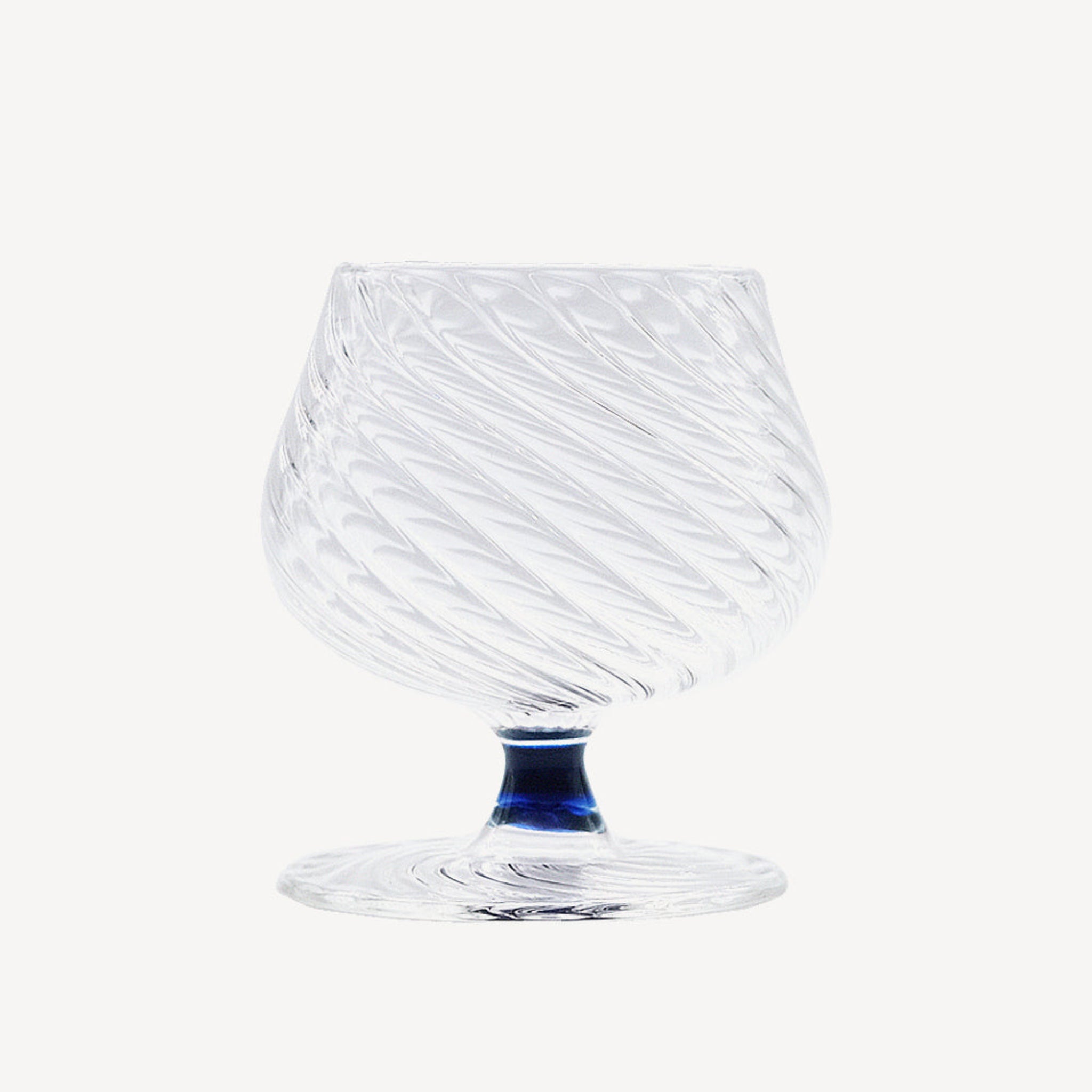 Blue Brandy Glass | Handblown Snifter Glass UK | Issy Granger