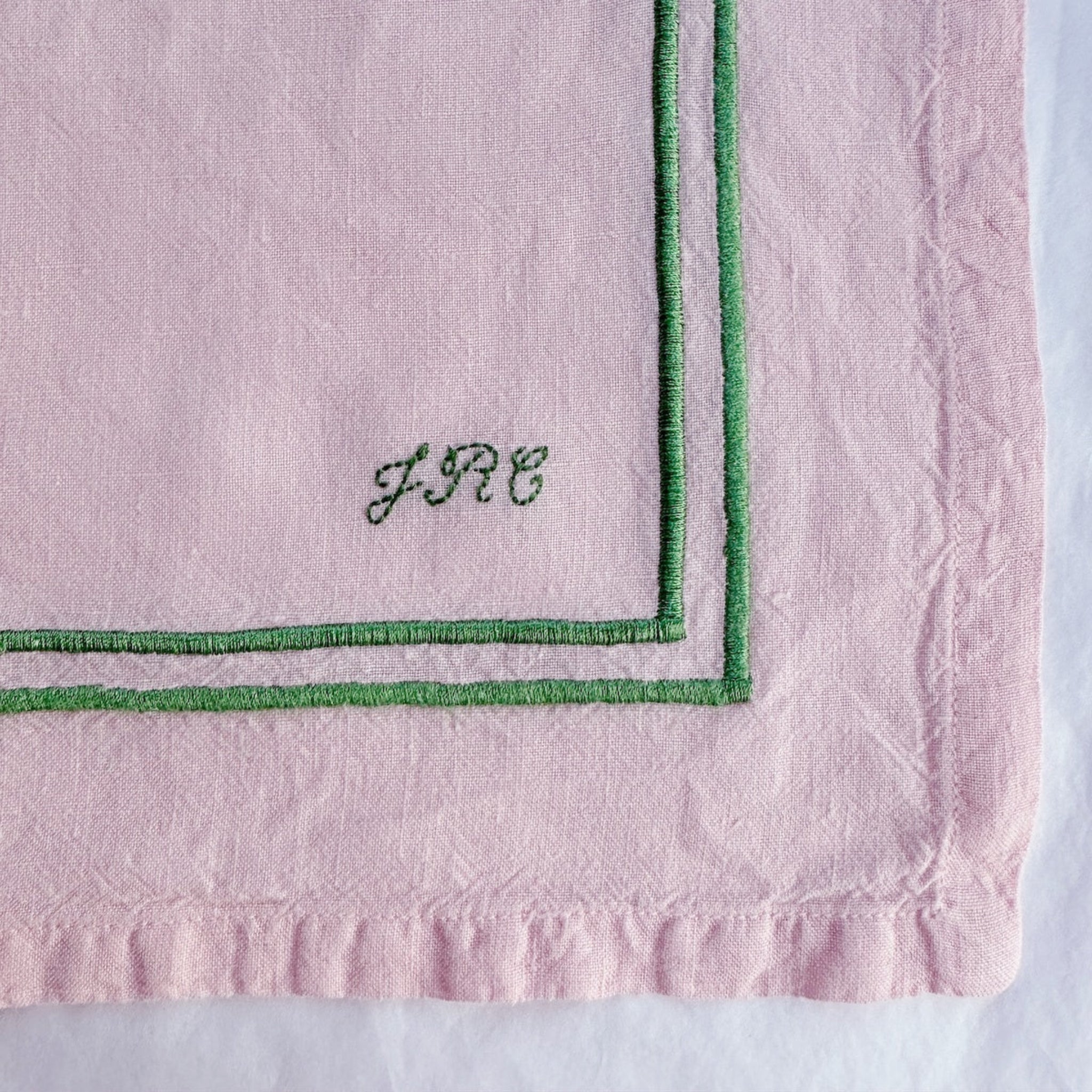 Pink Double Piped Linen Napkins - Set of Four – Issy Granger